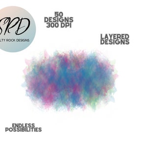 Sublimation Background Bundle | Colorful Background PNG | Digital ...