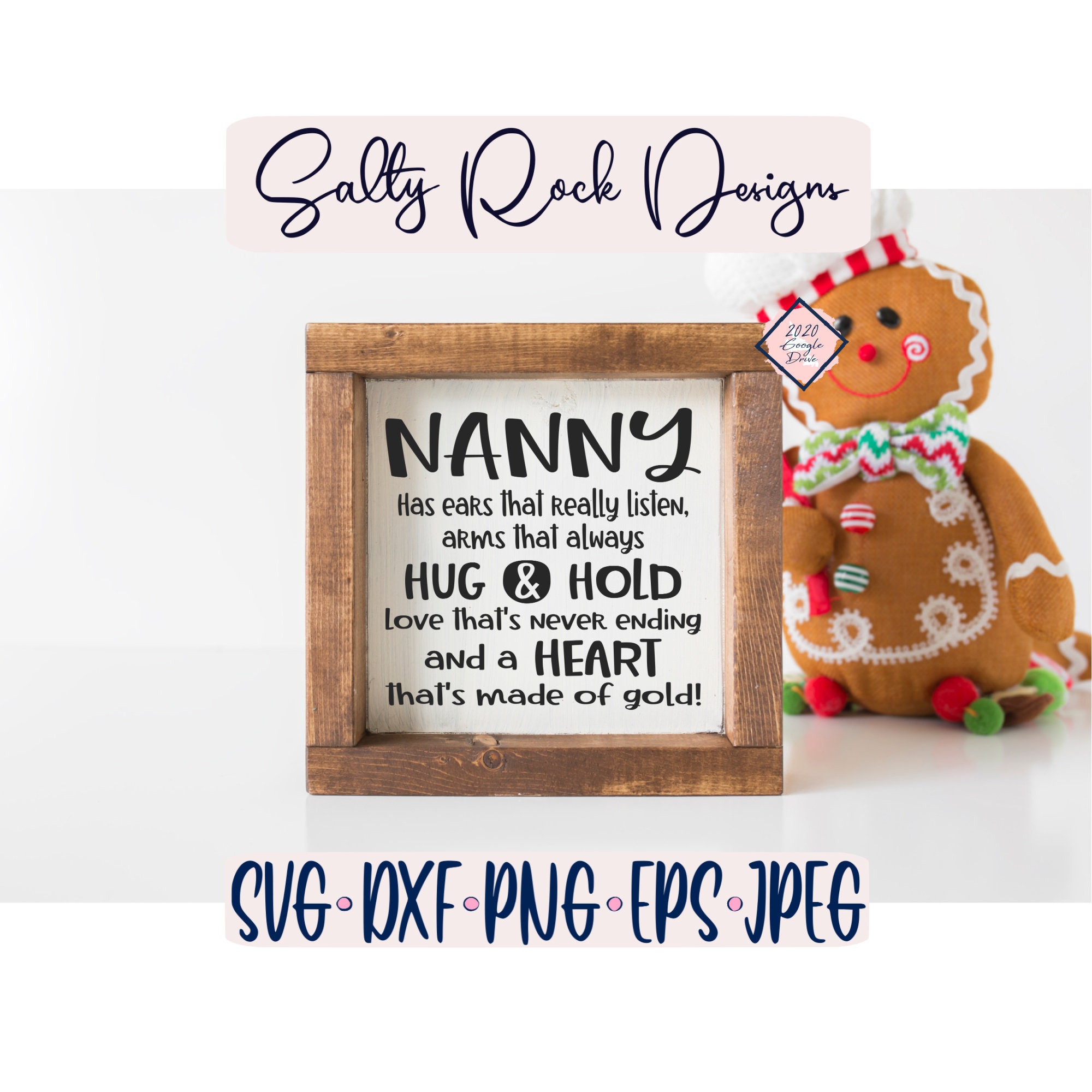 NANNY SVG SVG Files Cricut Silhouette Nanny Sign Svg - Etsy UK