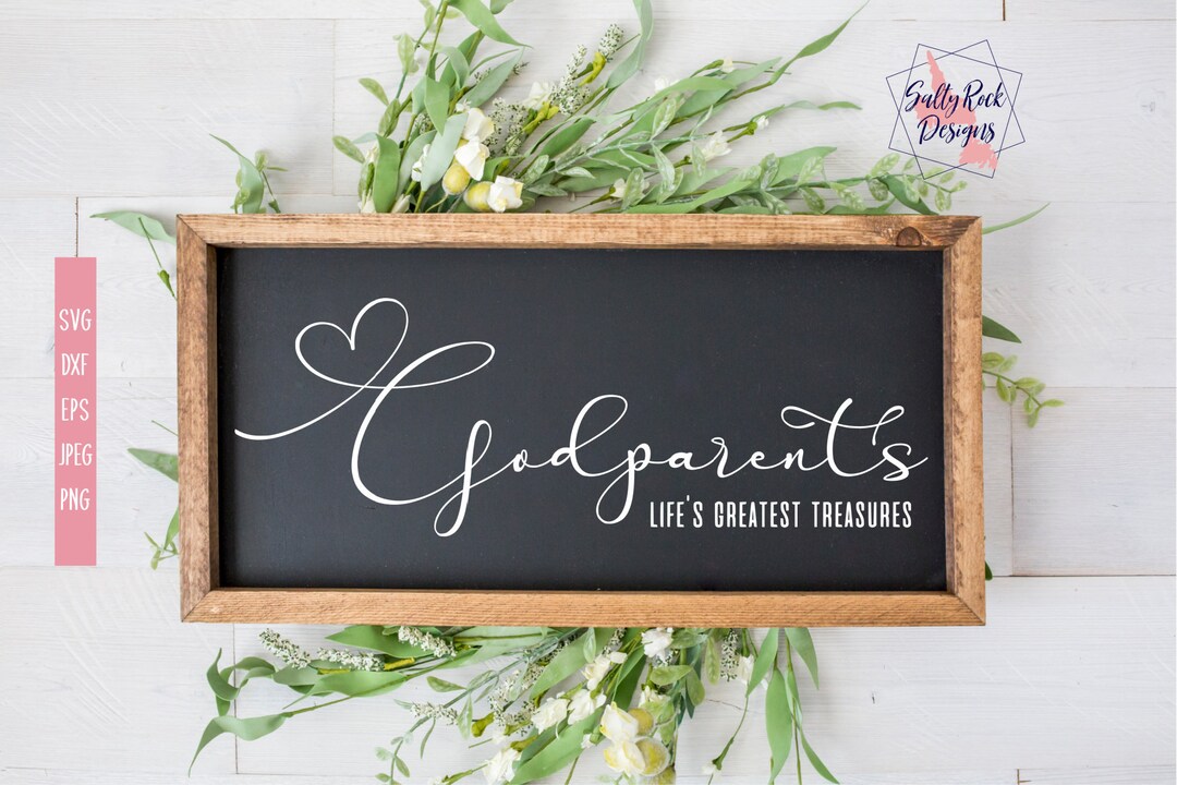 Godparents Svg Godparents Sign Svg Godparents Cut File - Etsy