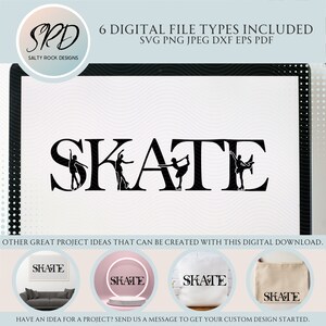 SKATE Svg, Skating Files, Figure Skating Cut Files, Figure Skater Gift ...