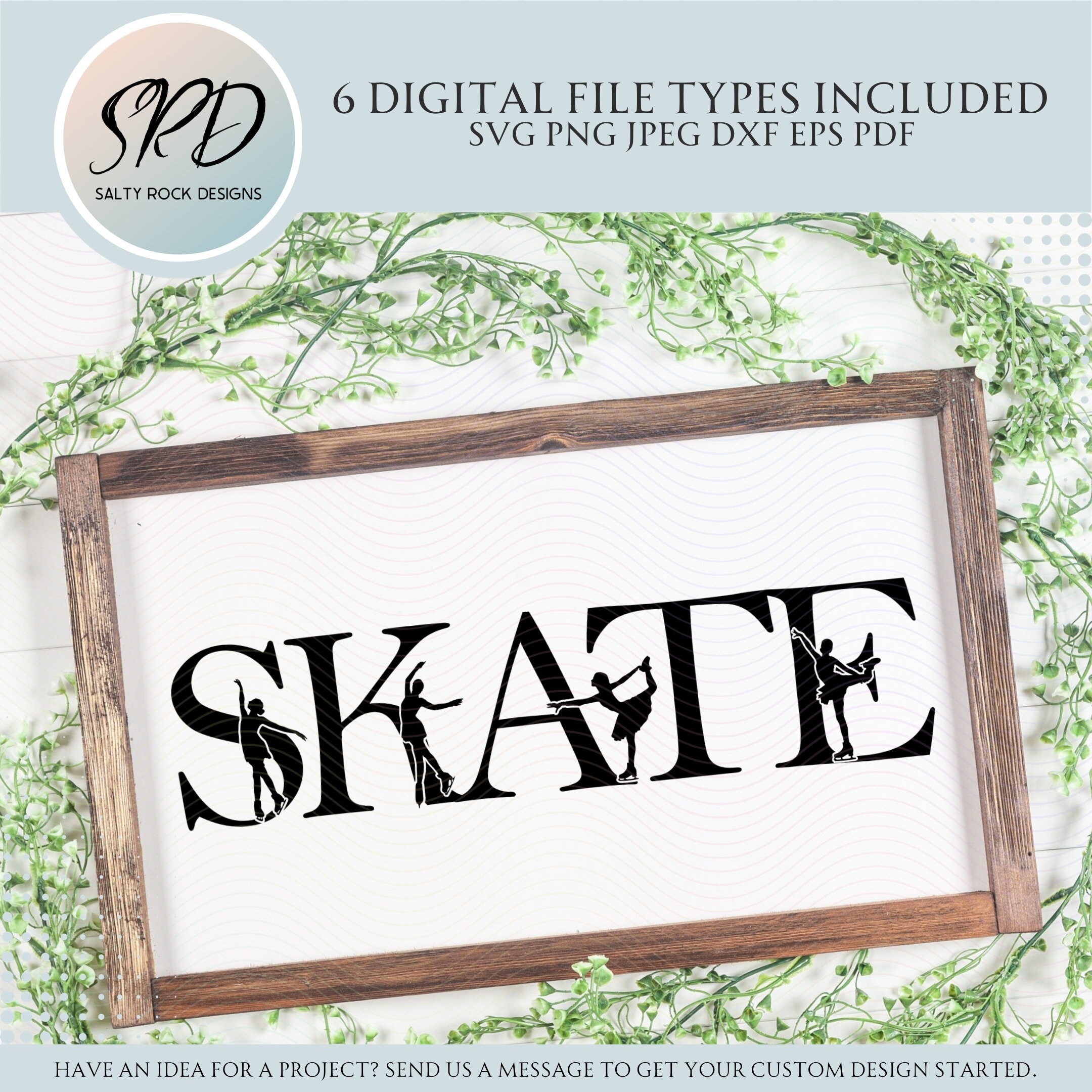 SKATE Svg, Skating Files, Figure Skating Cut Files, Figure Skater Gift ...