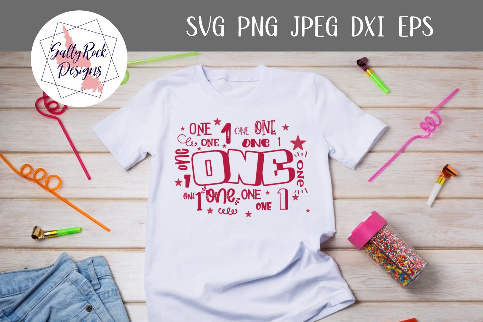 One SVG Cricut Silhouette One Year Old SVG 1st Birthday - Etsy