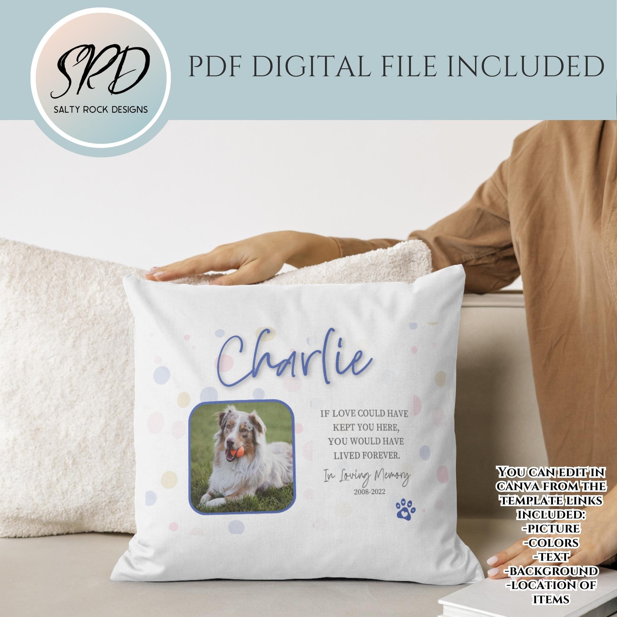 Pet Memorial Printable, Editable Pet Memorial File, Editable Pet ...