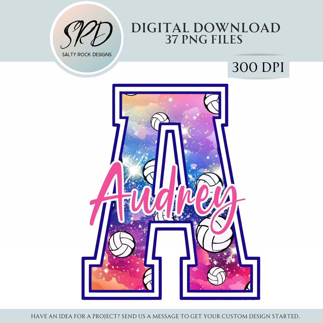 Volleyball PNG, Volleyball Alphabet for Volleyball Hoodies, Volleyball ...