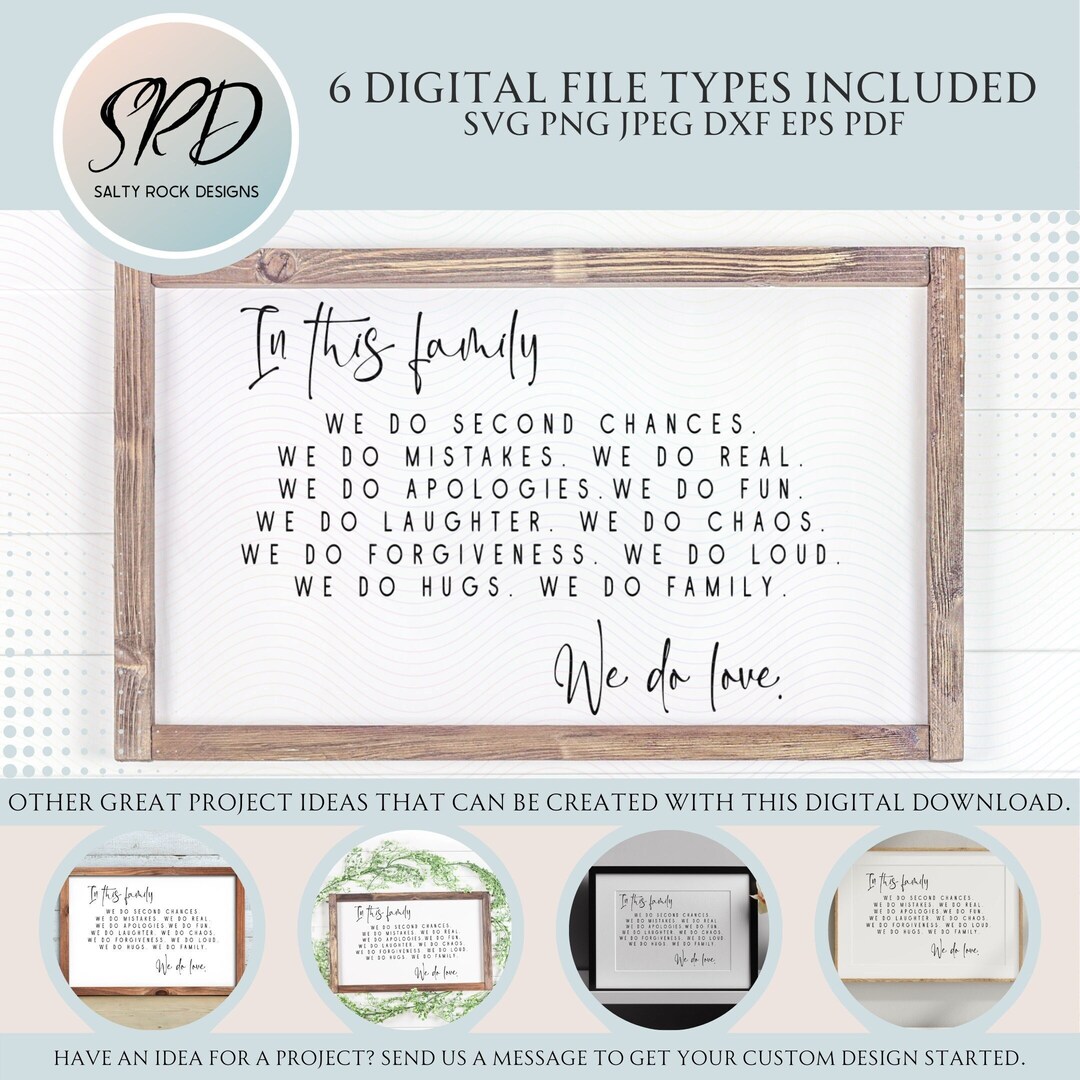 Family Rules Svg, in This House SVG, Cricut, Silhouette, Farmhouse Sign ...