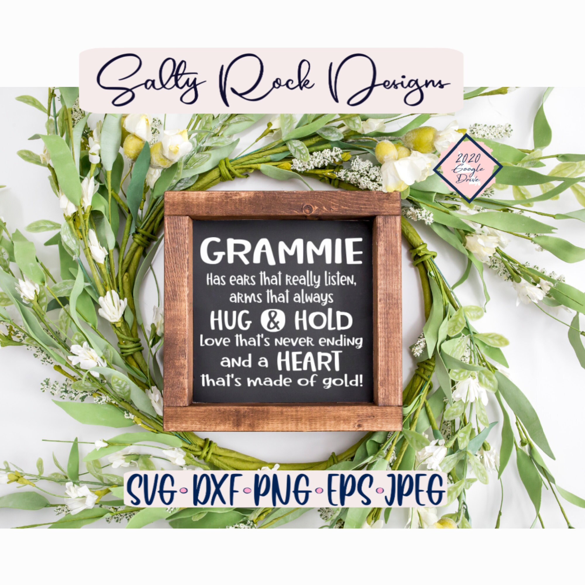 Grammie SVG Cricut Silhouette Grandmother SVG Nanny SVG - Etsy