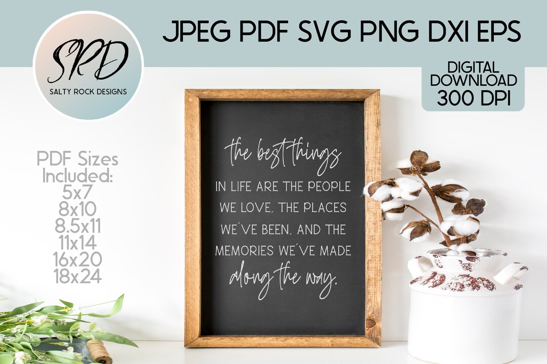 Entryway Wall Art, the Best Things in Life, Home Wall Decor, Entryway ...