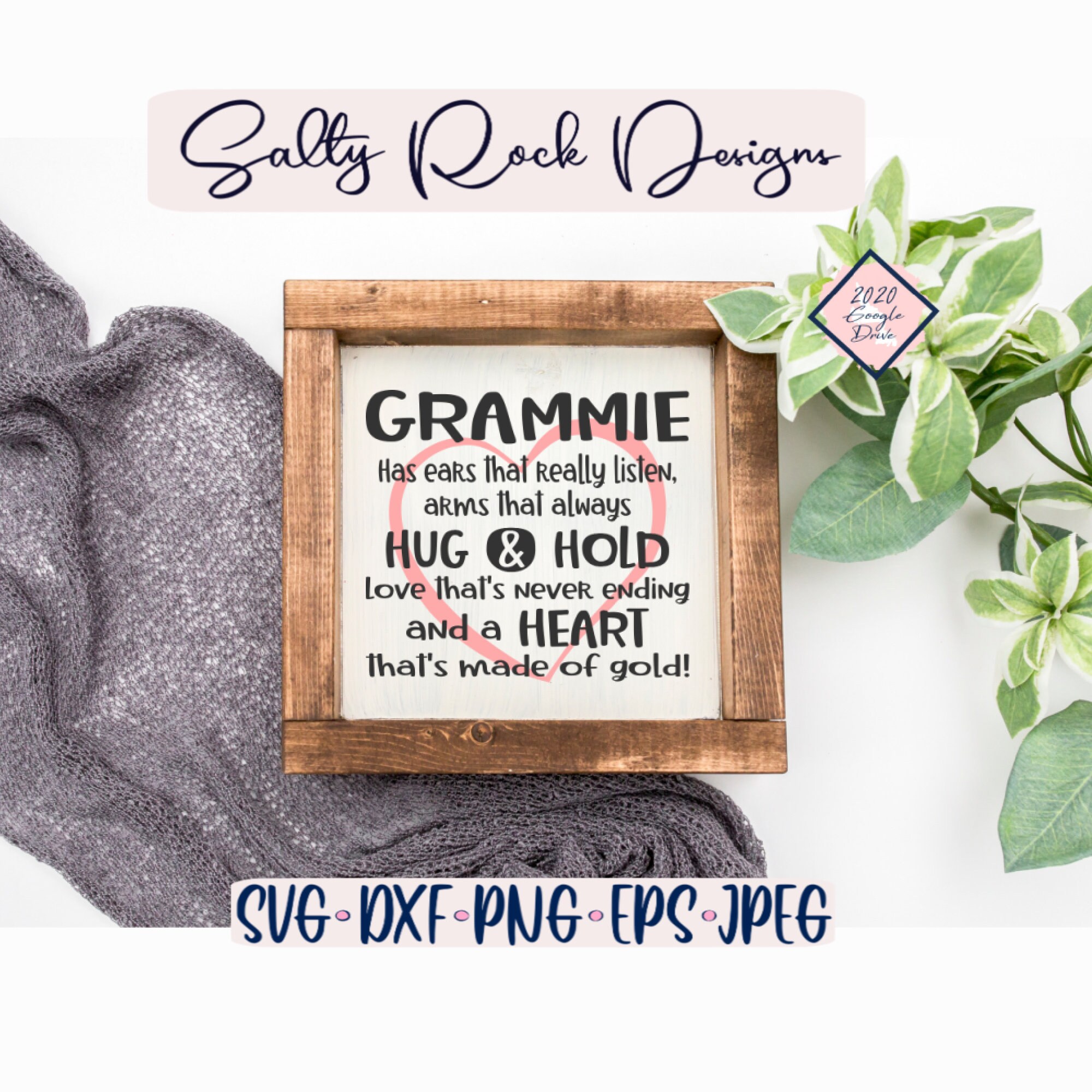 Grammie SVG Cricut Silhouette Grandmother SVG Nanny SVG - Etsy