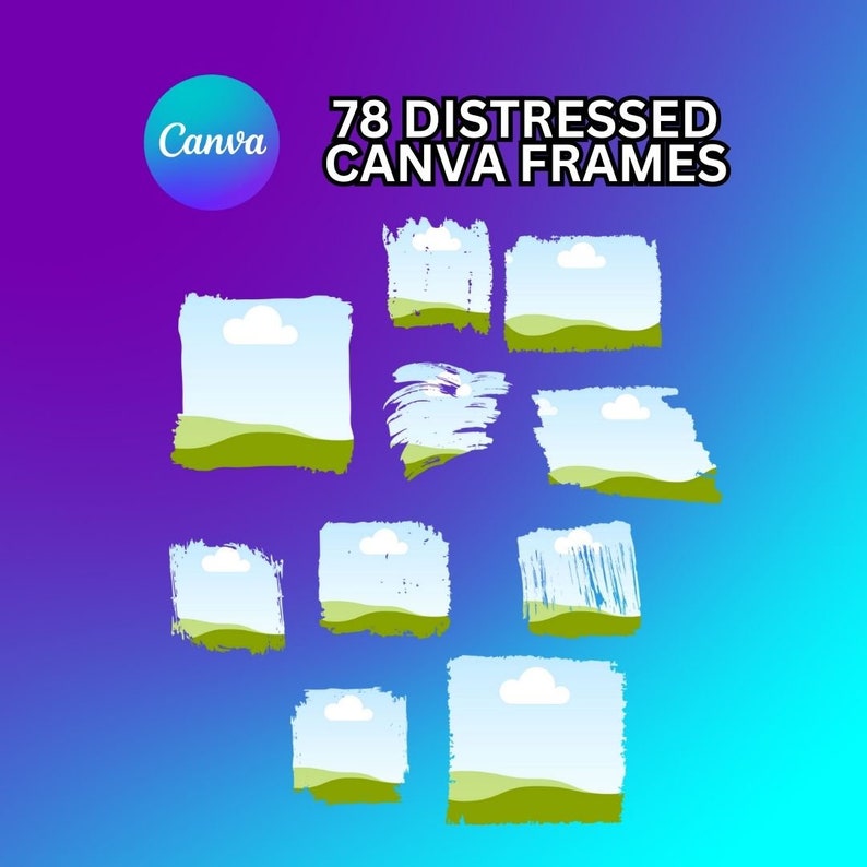 Bleach Effects, Canva Frames Bundle,canva Frame Template,design ...
