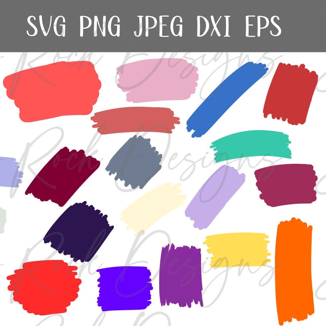 Background Brushstroke Digital Download, Background Svg Files for ...