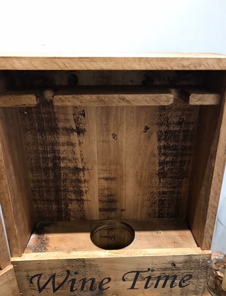 Wooden Wine Display Case Rustic Wine Crate | Etsy