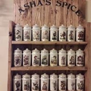 Rustic Wooden Spice Racks Handmade Bespoke From 100% Recycled Solid ...
