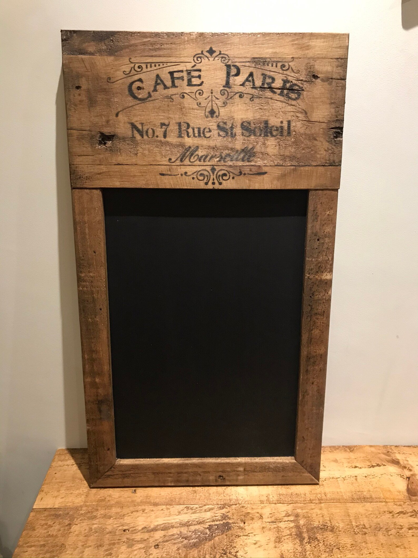 Chalk board/ large Rustic Menu board/ cafe board / kitchen | Etsy