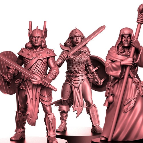 Dragonlance Set 32mm or 28mm Fantasy Miniature Dnd - Etsy
