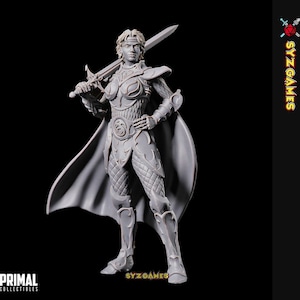 Kitiara Blue Lady | Fantasy Miniature | Dnd Miniature | Dungeons ...