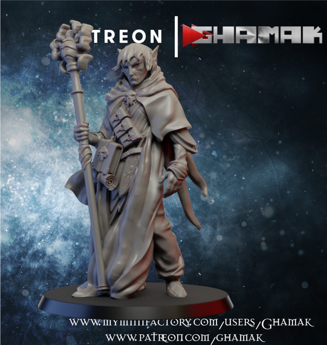Dark Elf Mage | Fantasy Miniature | Dungeons and Dragons | Dnd ...