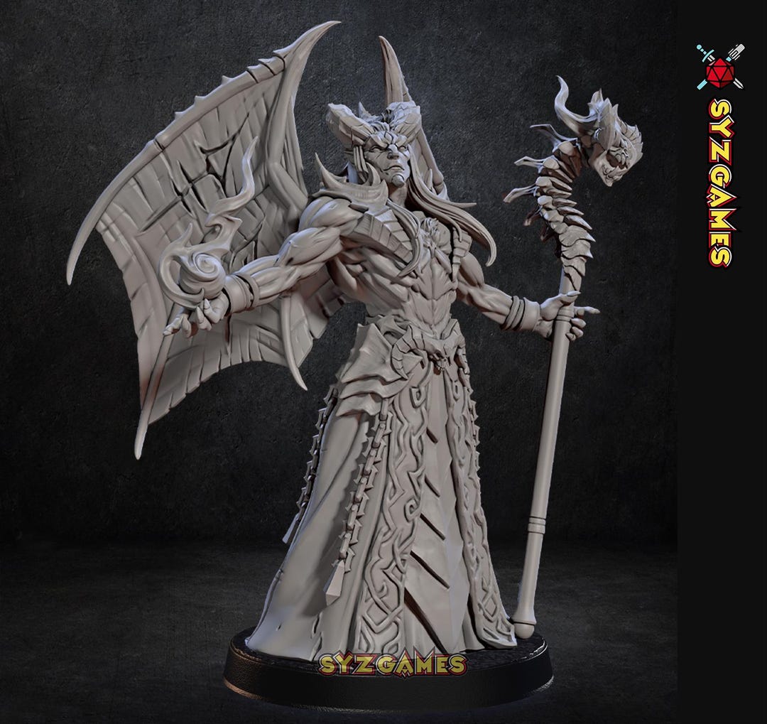 Asmodeus, Sovereign of Damnation Fantasy Miniature Dungeons and Dragons ...