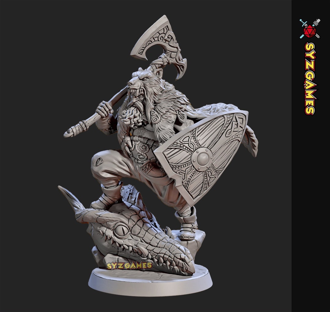 Thane Gunnar Linnorm Slayer Fantasy Miniature Dnd Miniature RPG ...