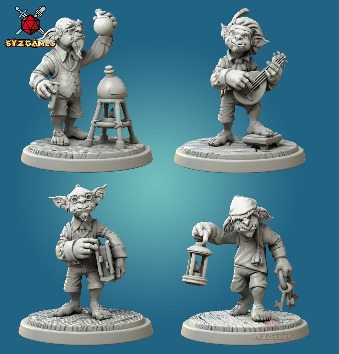 Goblins | Fantasy Resin Miniature | Dnd Miniature | RPG | Tabletop Game ...