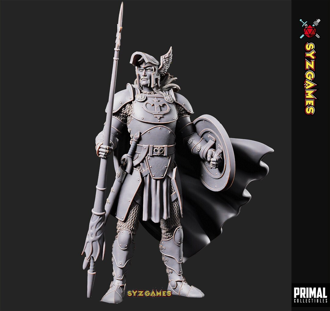 Huma Dragonbane | Fantasy Miniature | Dnd Miniature | Dungeons ...