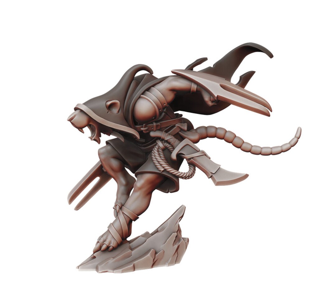 Ratfolk Deathbringer | Fantasy Miniature | Dungeons and Dragons | Dnd ...