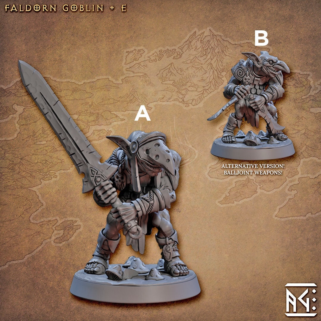 Faldorn Goblin E | Fantasy Miniature | Dnd Miniature | RPG | Tabletop ...