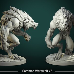 Werewolf Commo | 32 or 28mm Fantasy Resin Miniature | Dnd Miniature ...