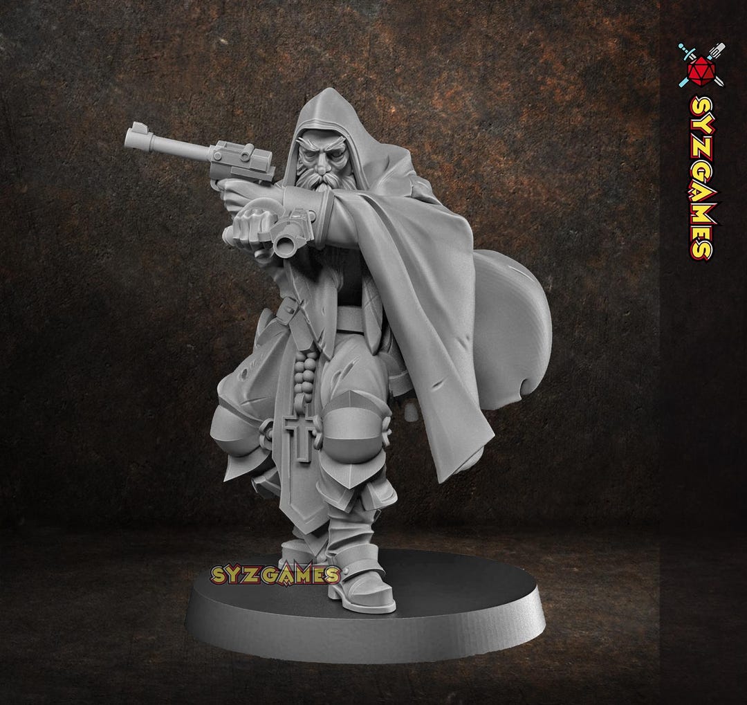 Sniper Priest (pistols) Wargames Miniature Tabletop Games RPG ...