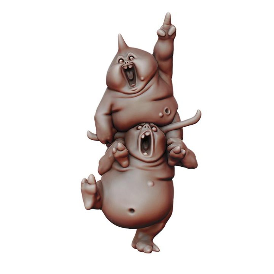 Poxlings Chicken Fight Imp Carnival NPC Fantasy Miniature Dungeons and ...
