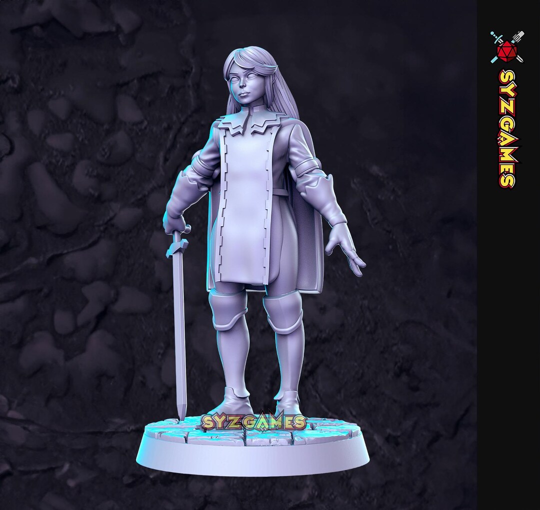Aramis Female Knight Fantasy Miniature Dungeons and Dragons Mini RPG ...