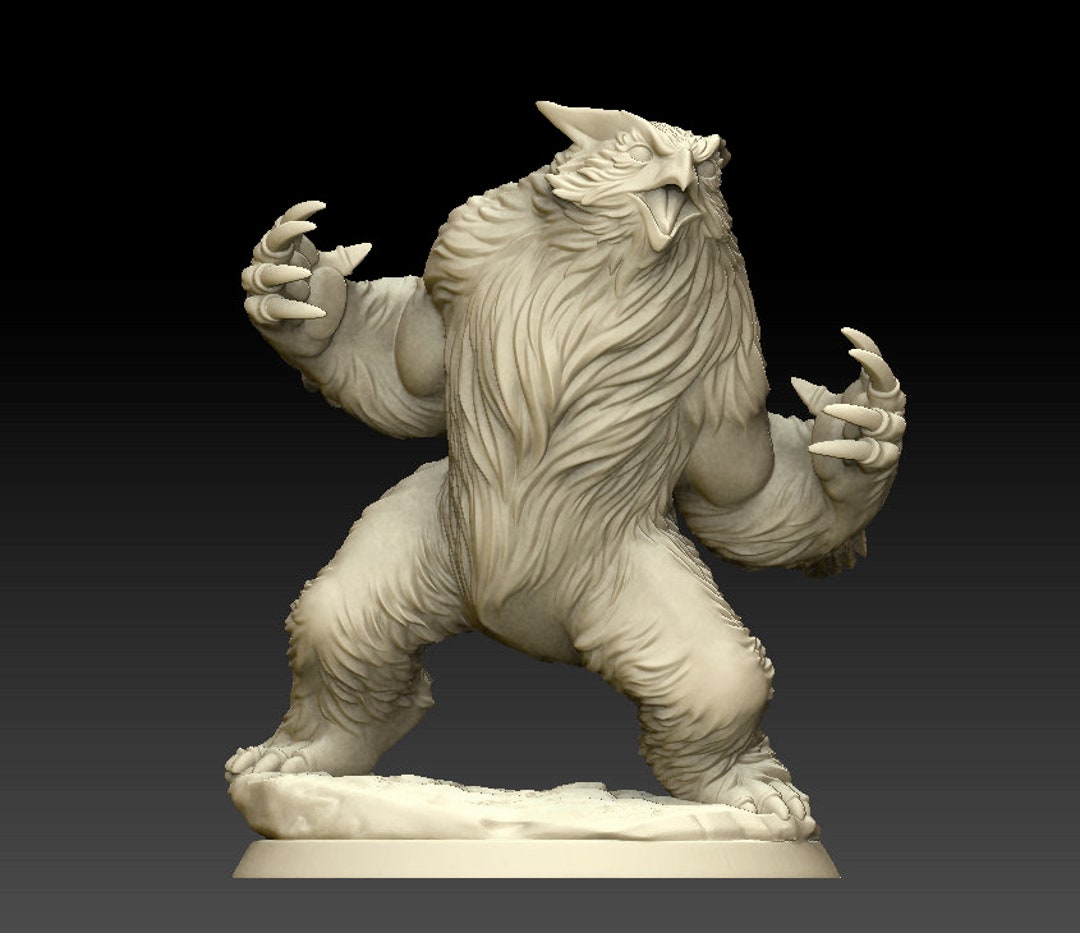 Owlbear - Roaring | Fantasy Miniature | Dungeons and Dragons | Dnd ...