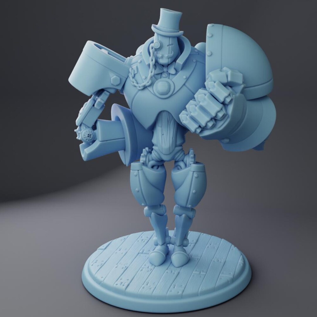 Robo Golem Sci-fi Robot Fantasy Miniature Dungeons and Dragons Mini RPG ...