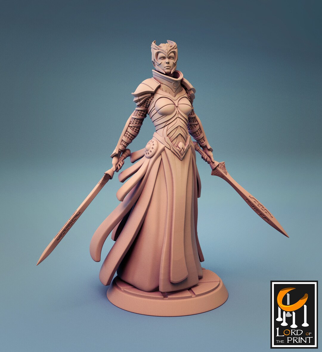 Female Knight | 32 or 28mm Fantasy Miniature | Dungeons and Dragons ...