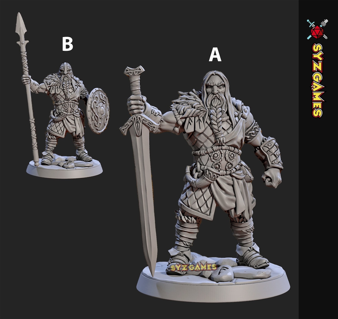 Northman Huskarl B | Fantasy Miniature | Dnd Miniature | RPG | Tabletop ...
