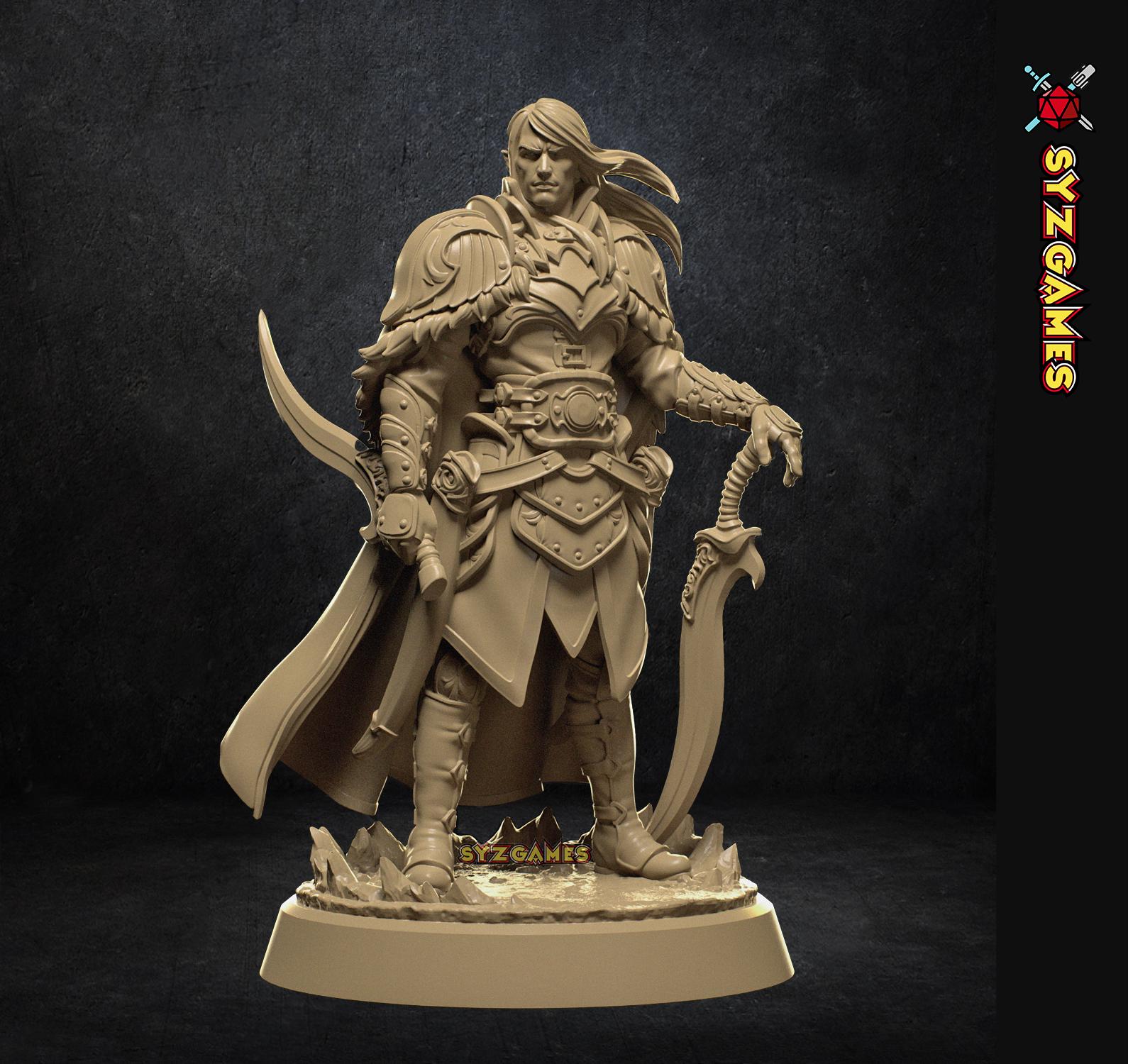 Drizzt V2 Drow Ranger Dark Elf Fantasy Miniature Dungeons and Dragons ...