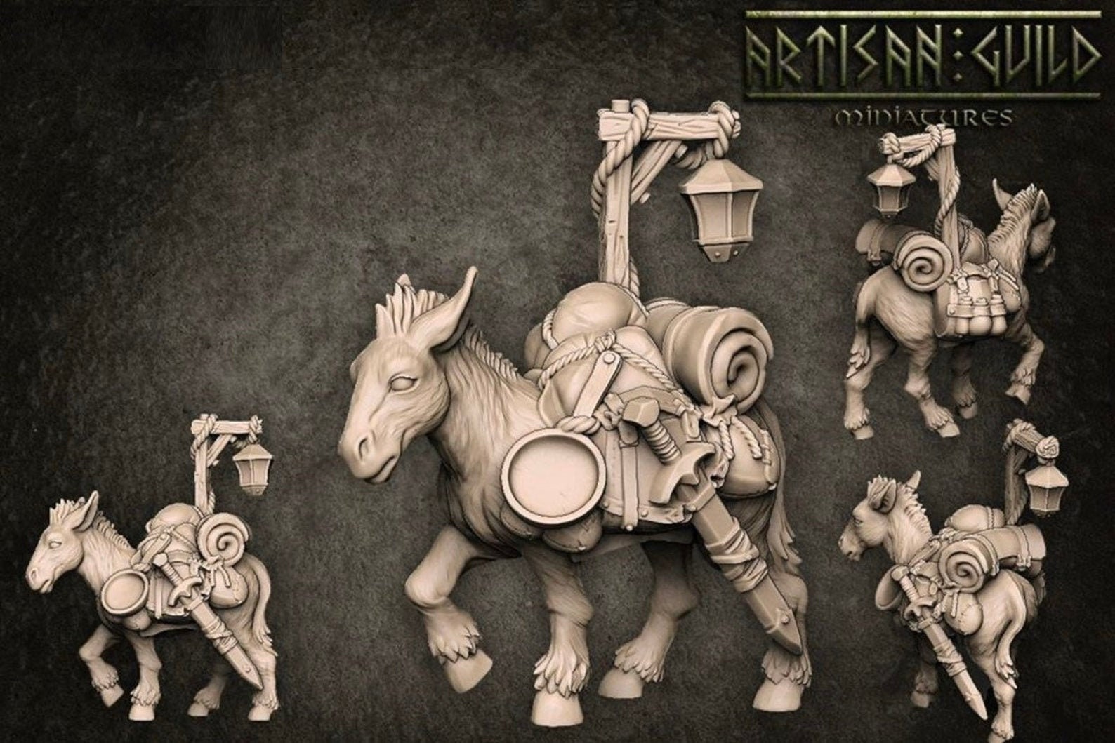 Donkey Prop PACK MULE AMAZONS 32mm or 28mm Fantasy - Etsy