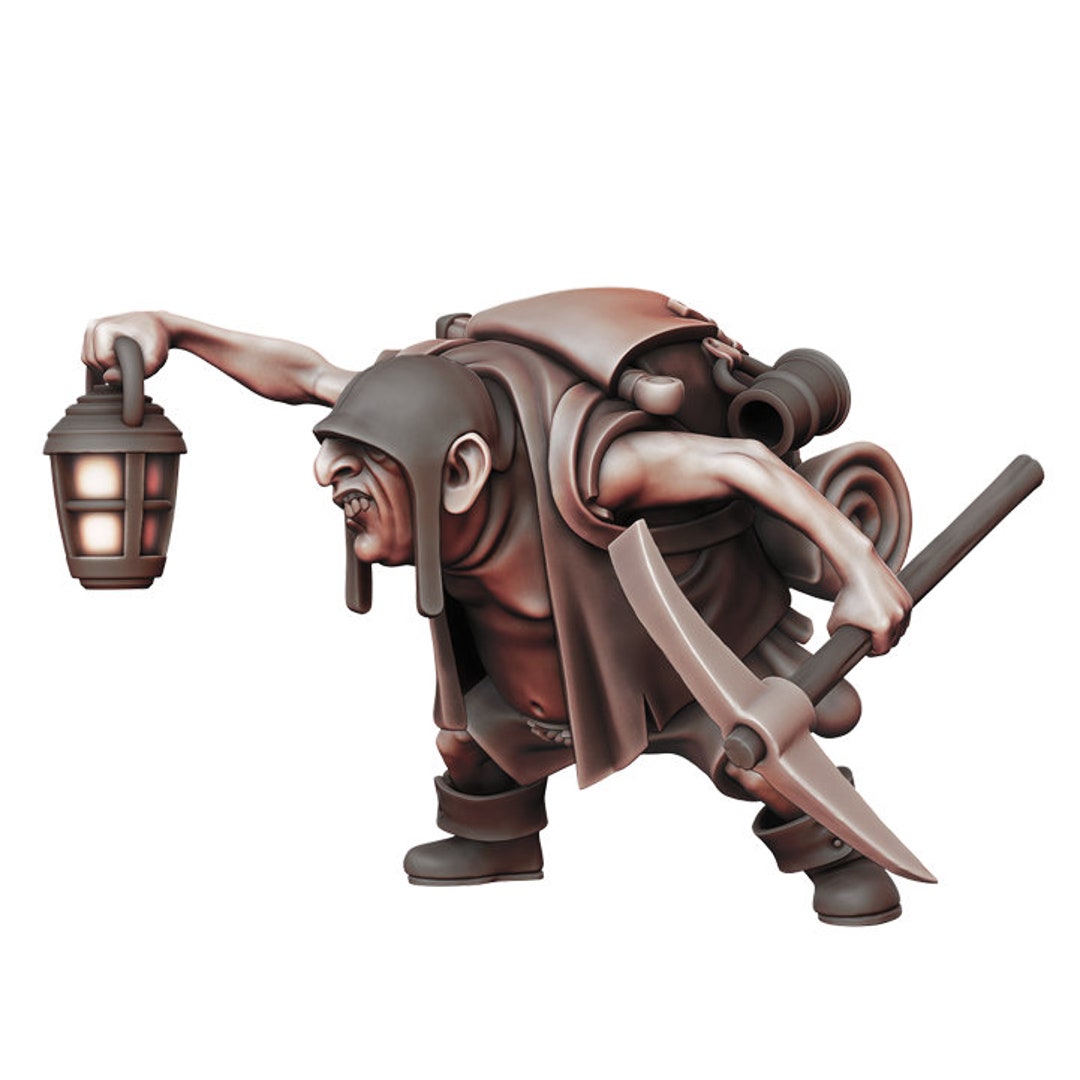 Grave Digger NPC Fantasy Miniature Dungeons and Dragons Mini RPG ...