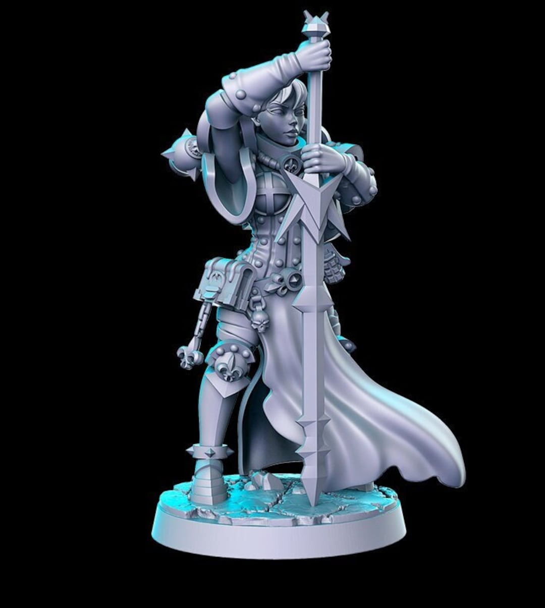 Nun Squad 23 | Resin Miniature | Sci-fi Miniature | Dnd Miniature | RPG ...