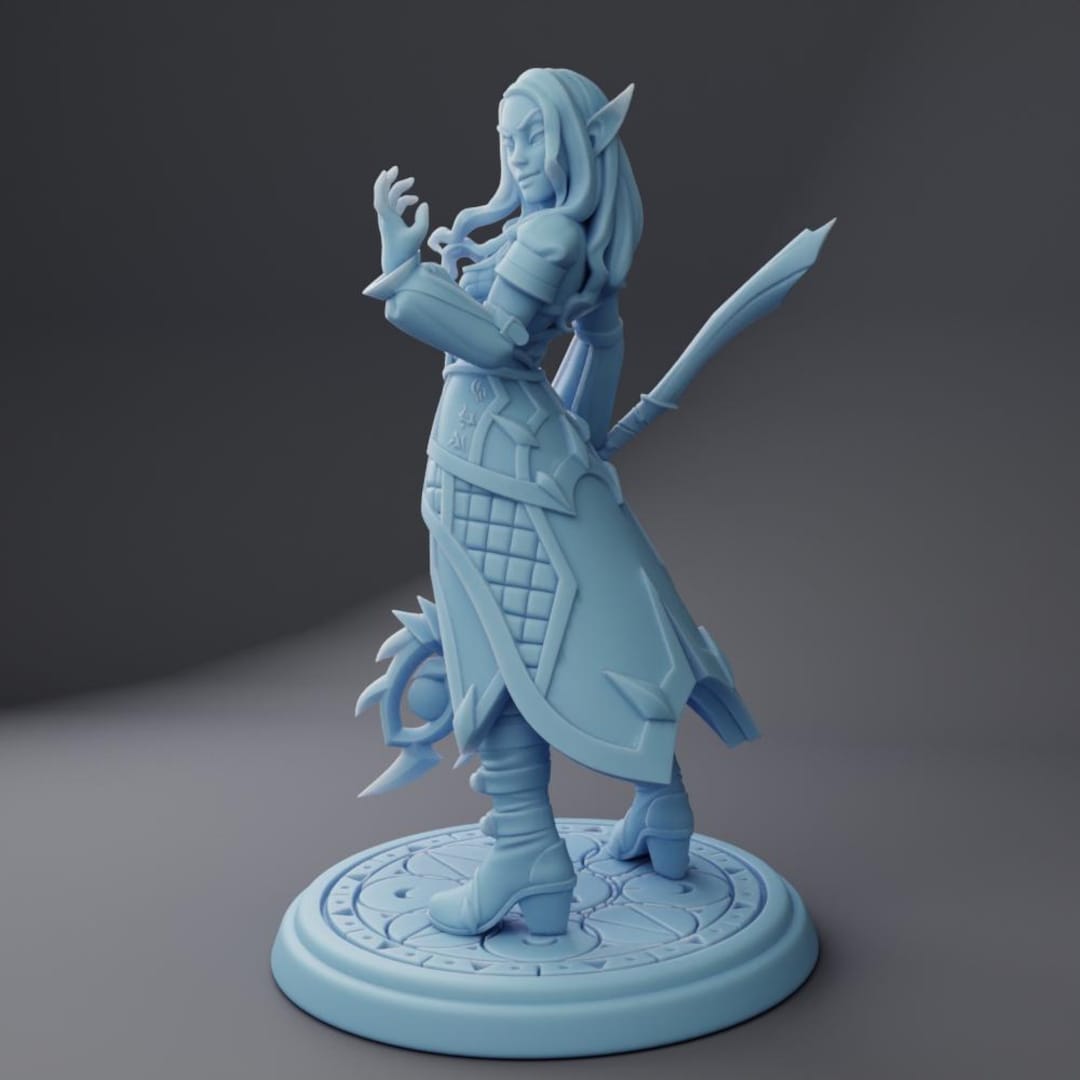Vaati, the Elven Void-warlock Fantasy Miniature Dungeons and Dragons ...
