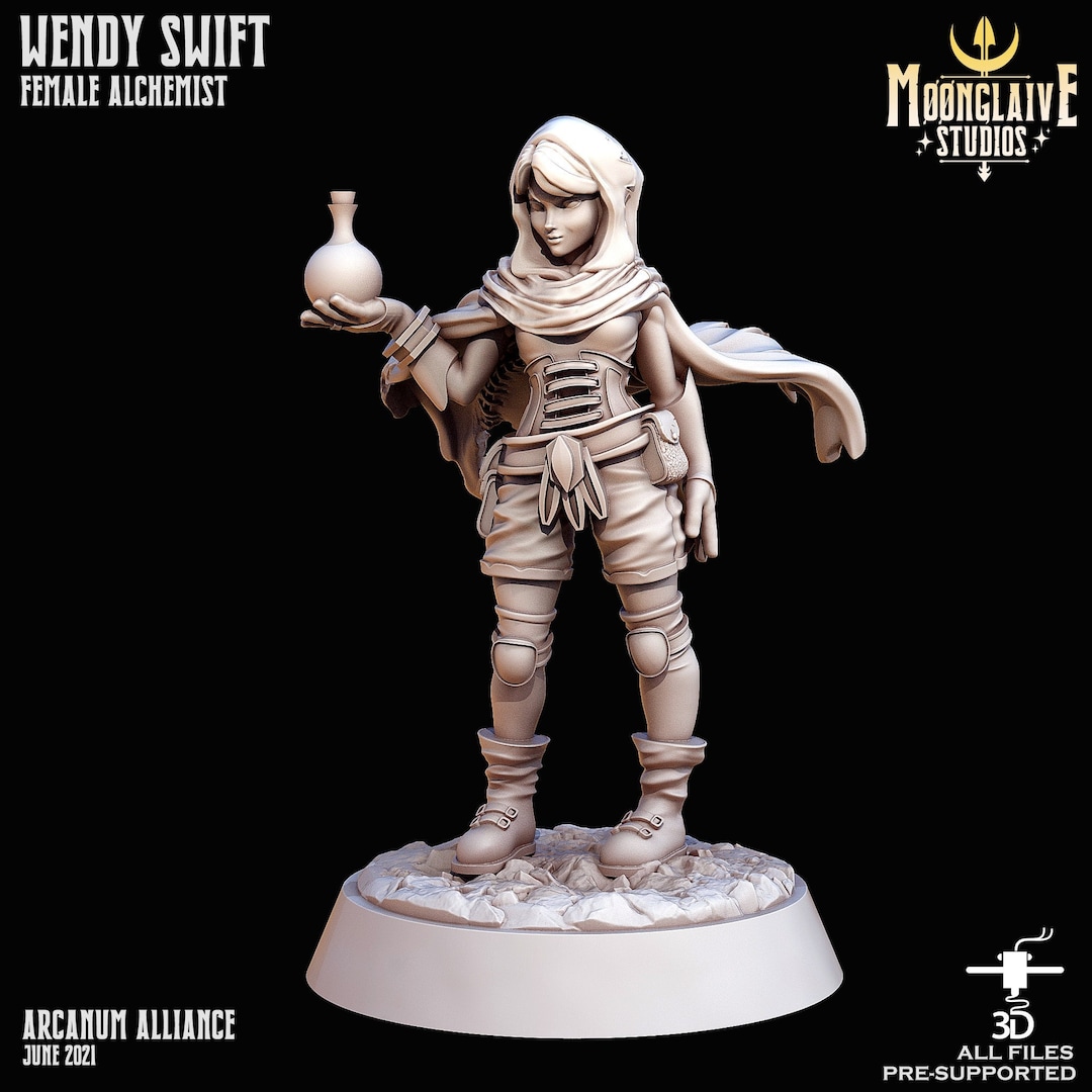 Wendy Fantasy Resin Miniature Dnd Miniature RPG - Etsy