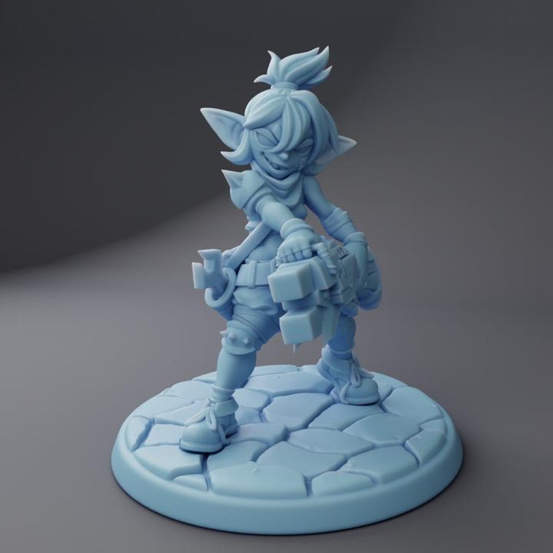 Scrapper Goblin Fighter Fantasy Miniature Dungeons and Dragons Mini RPG ...