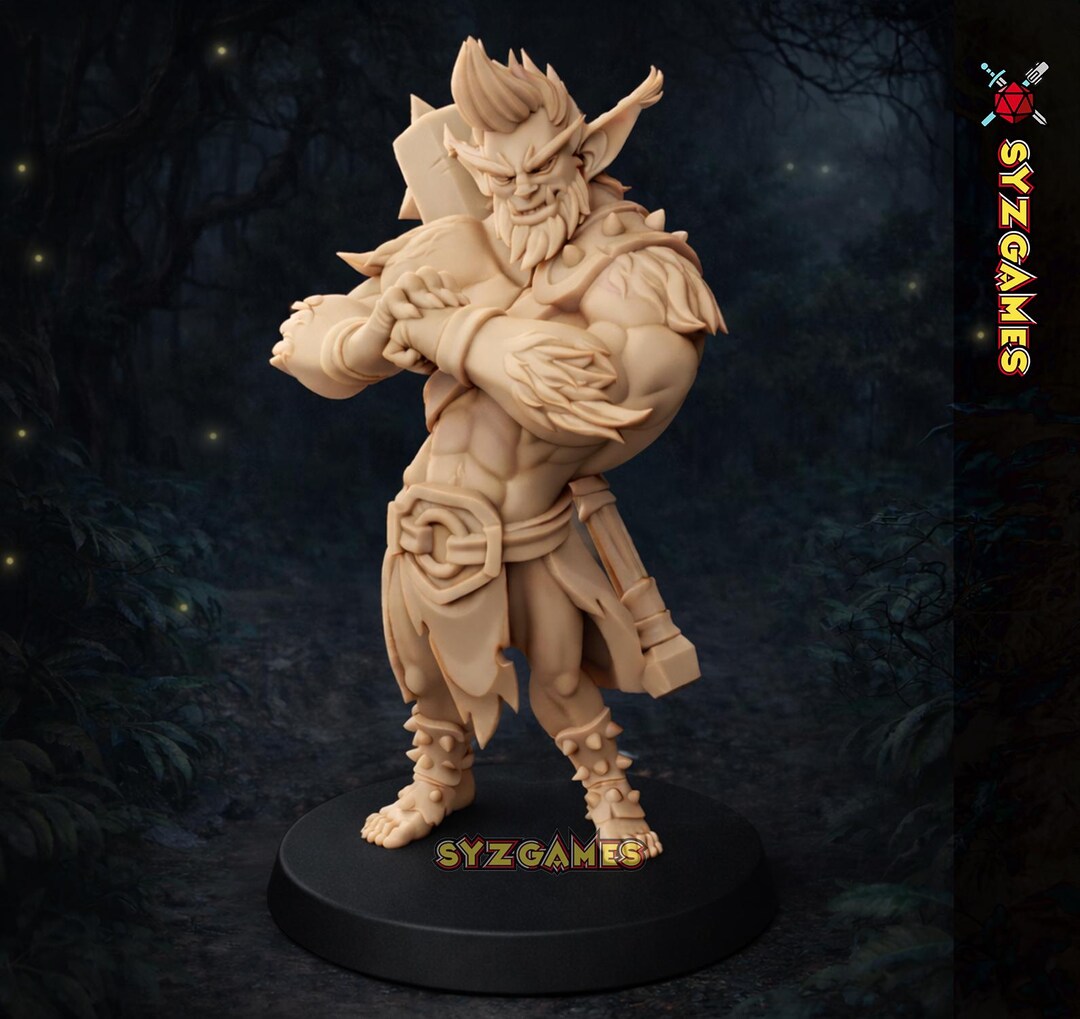 Bully Bugbear Fighter Fantasy Miniature Dungeons and Dragons Mini RPG ...