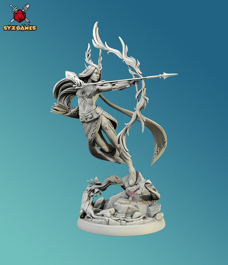 Niel Elf Queen Fantasy Resin Miniature D&D RPG | Etsy
