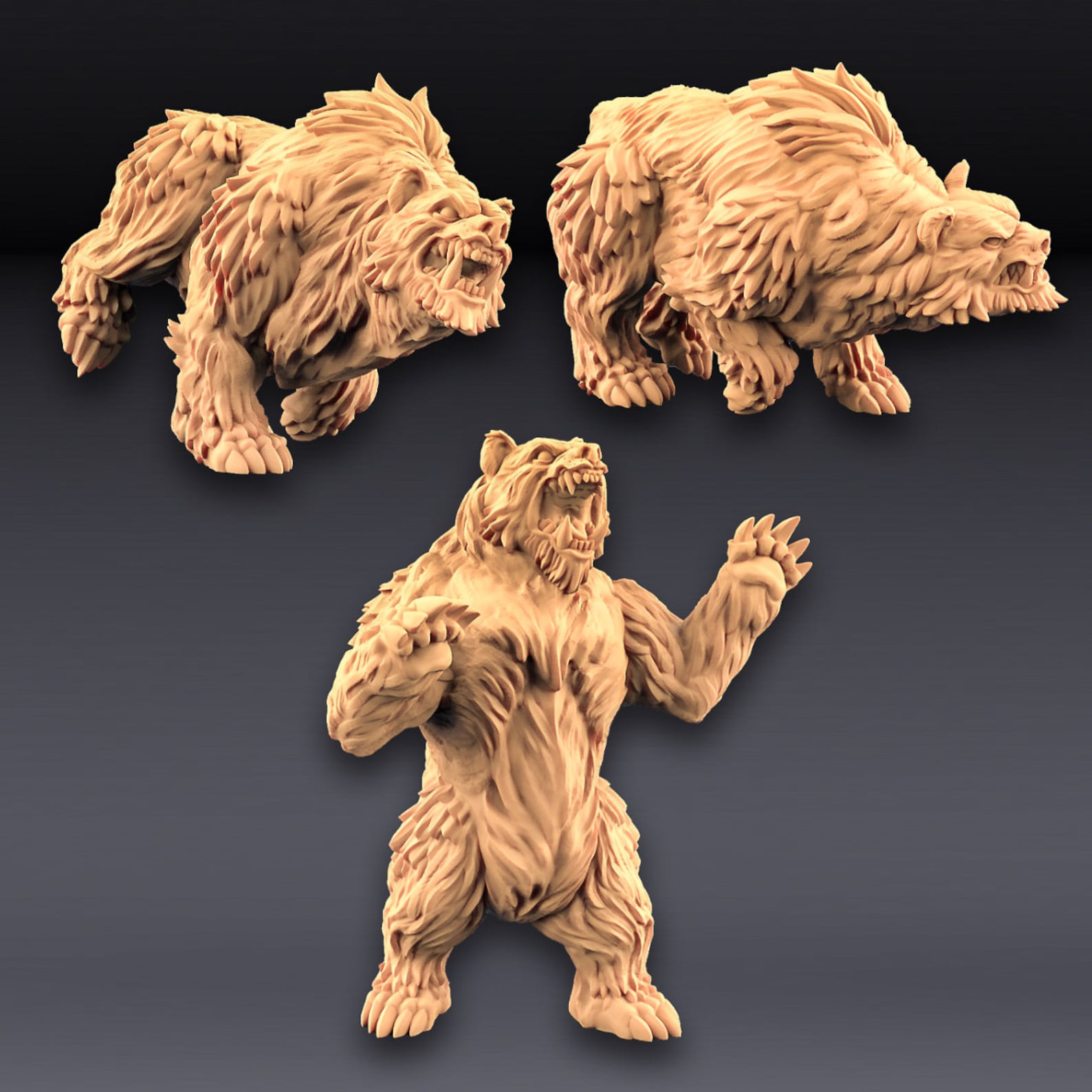Giant Bears | AMAZONS | 32mm or 28mm Fantasy Miniature | Dnd Miniature ...