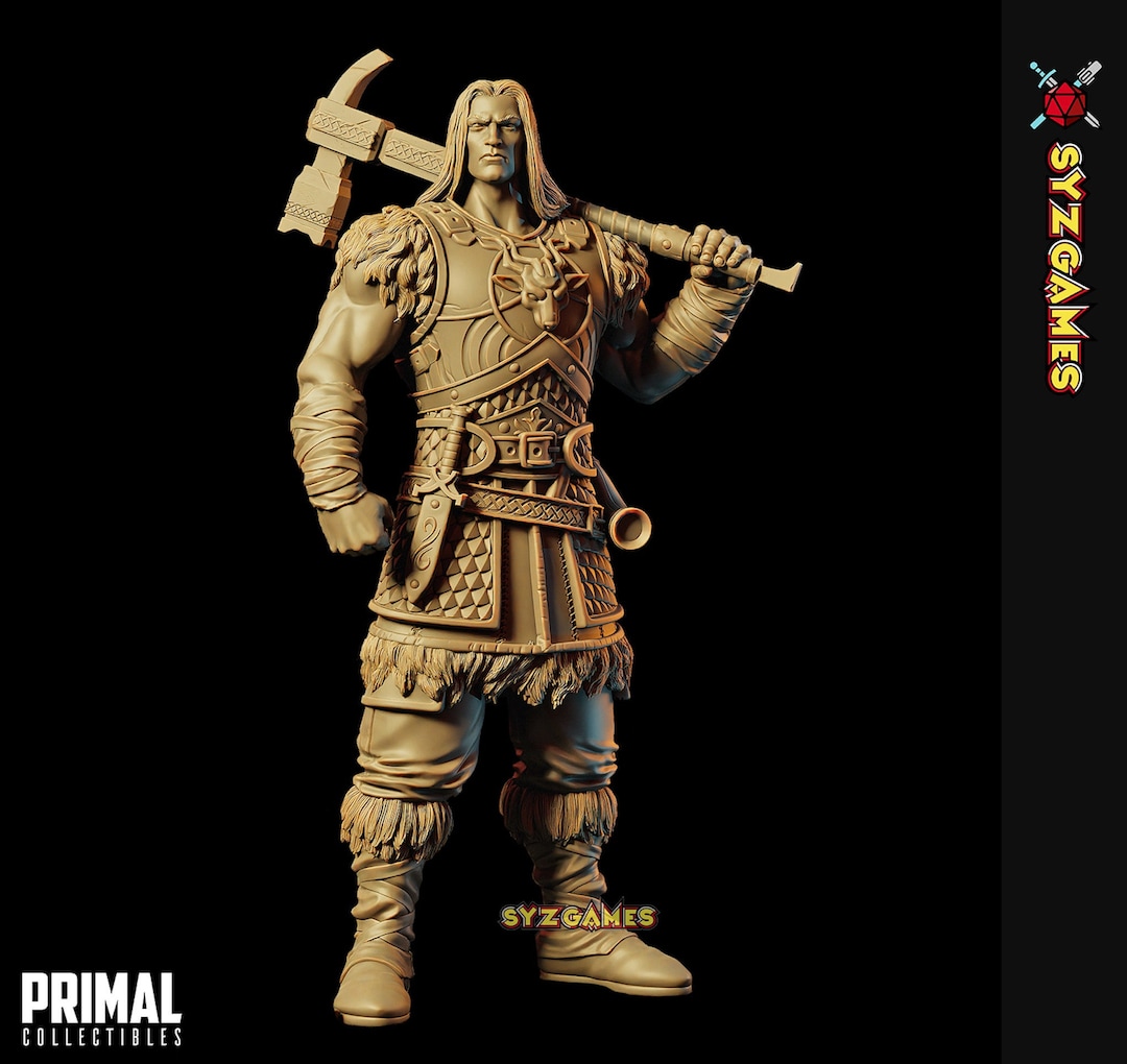 Wulfgar | Barbarian | Fantasy Miniature | Dungeons and Dragons | Dnd ...