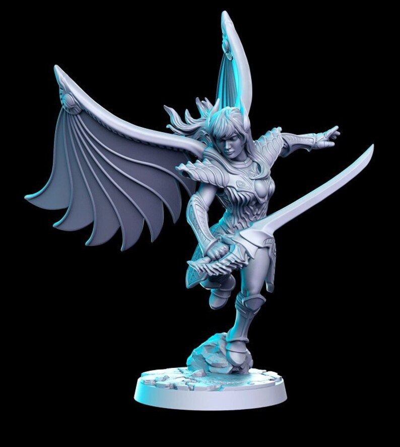 Rose Winged | Fantasy Miniature | Dnd Miniature | RPG | Tabletop Game ...
