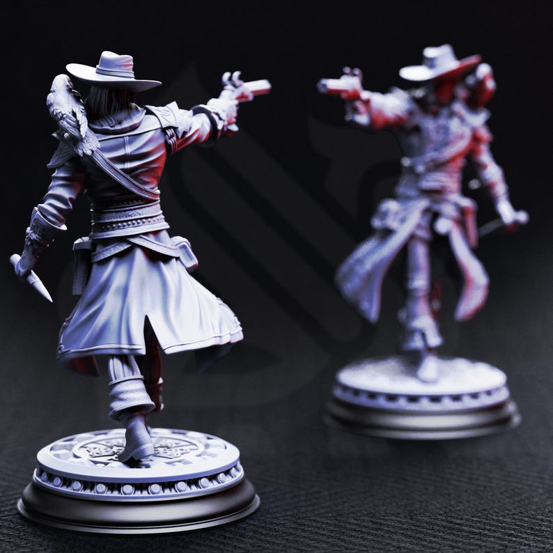 Vampire Hunter Gunslinger-arkham Ravenswood Fantasy Mini Dungeons and ...