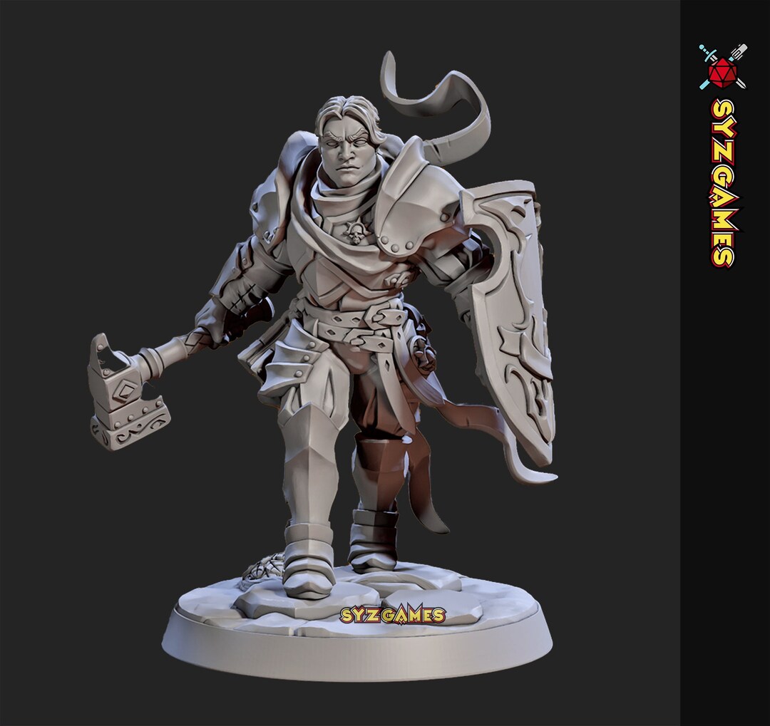 Alek - Errant Requiem Paladin | Fantasy Miniature | Dnd Miniature | RPG ...