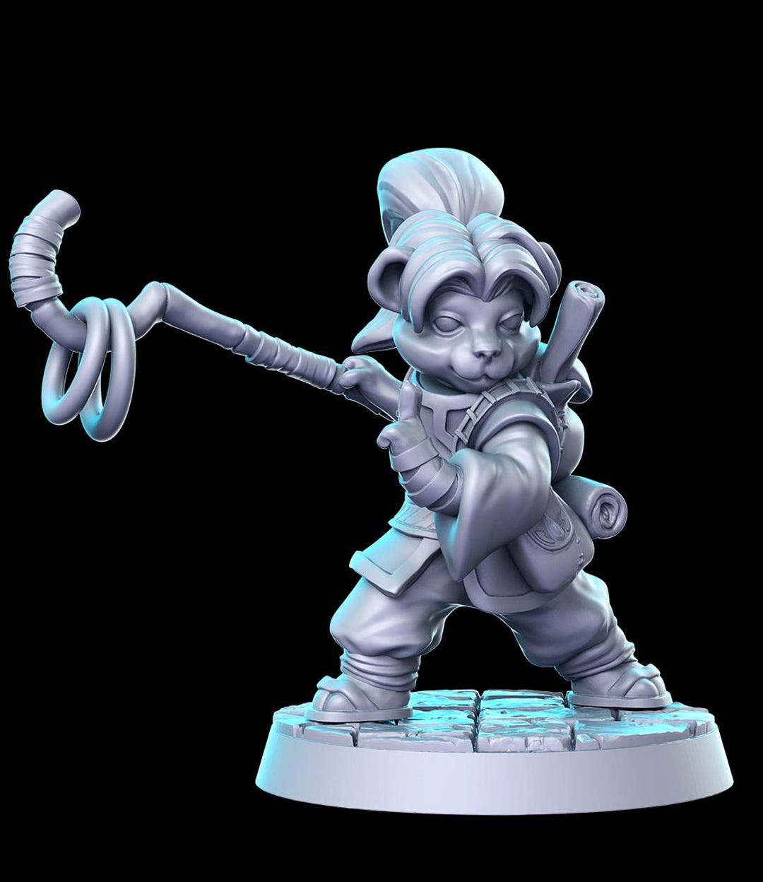 Li Li Pandaren Monk Fantasy Miniature Dungeons and Dragons Mini RPG ...