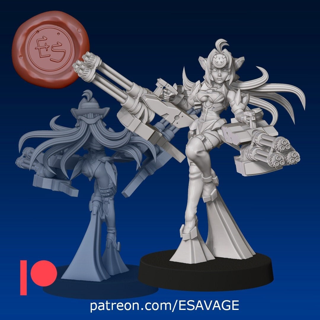 Kos-mos | Pinup | Sci-fi Miniature | Dnd Miniature | Tabletop Game ...